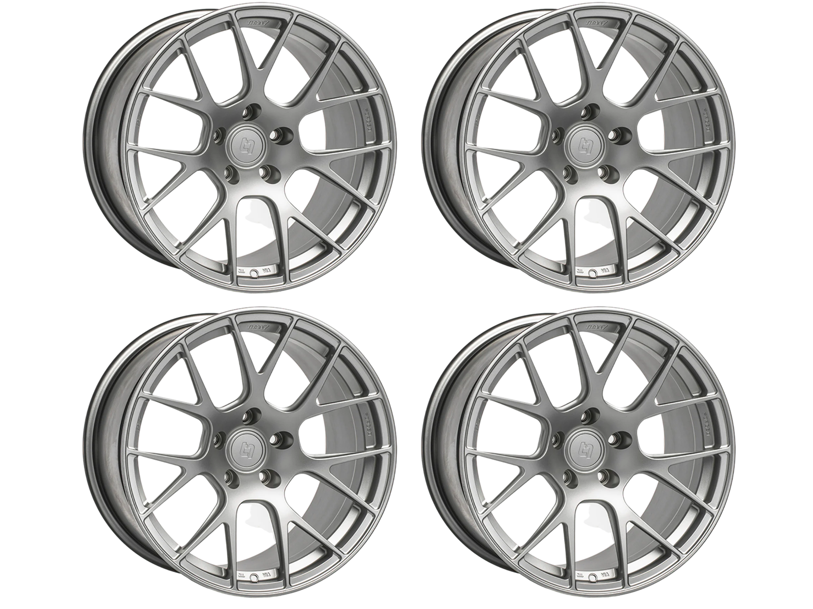 Titan 7 Forged T-S7 7Y Spoke Alloy Wheel Rear Set 19" Iridium Silver ...