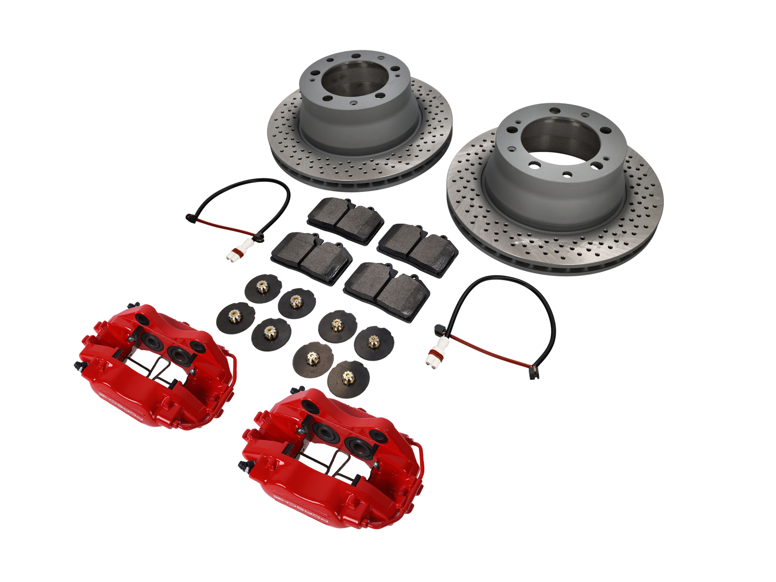 Brake Caliper & Disc "Big Reds" Front Upgrade Kit for Porsche 964 ...