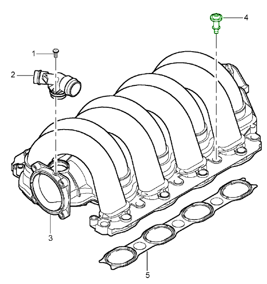 Porsche 955 Cayenne Intake Distributor Fastening Screw 94811014100 ...