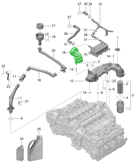 Porsche Oil Separators & Vent Lines | Engine Breather System Parts ...