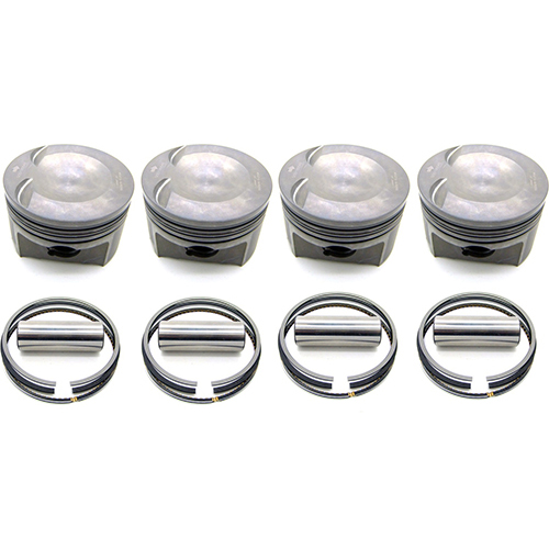 Engine piston set PORSCHE 944 TURBO 2.5L for use in factory aluminum ...
