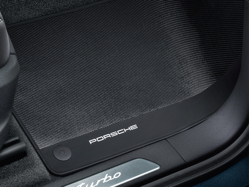 Porsche Cayenne Carbon Floor Mats 9Y0044844 - 9Y0044843 | Design 911