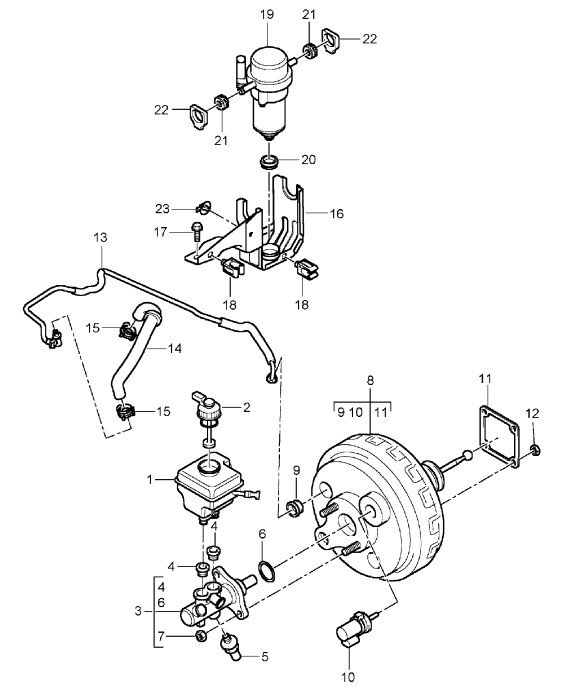 Buy Porsche Cayenne 9PA (955) 2003-2006 Cayenne Turbo 4.5L 2003>> Brake ...
