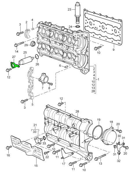 Porsche 996 Turbo Actuator Valve Support 99610531072 - 99610531072 ...