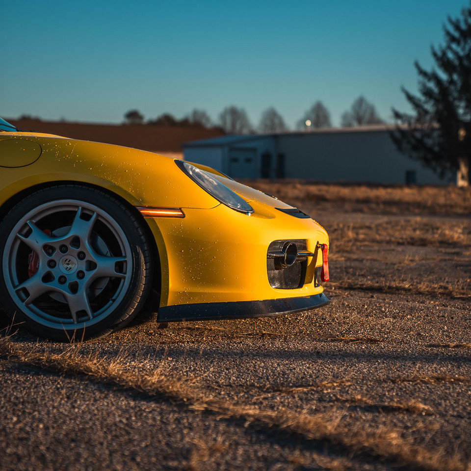 Rennline front lower spoiler carbon fibre. Porsche 987.1 Boxster / 987. ...