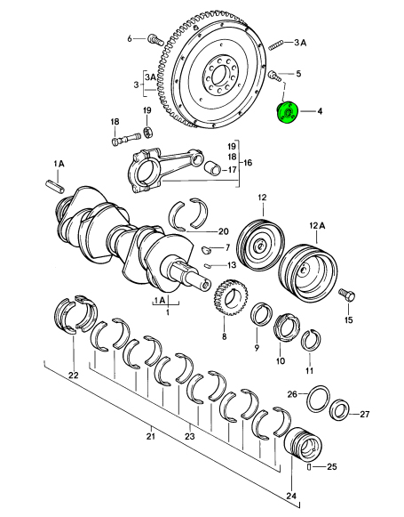 Porsche 911 Flywheel Pilot Bushing 93010204200 - 93010204200/1 | Design 911