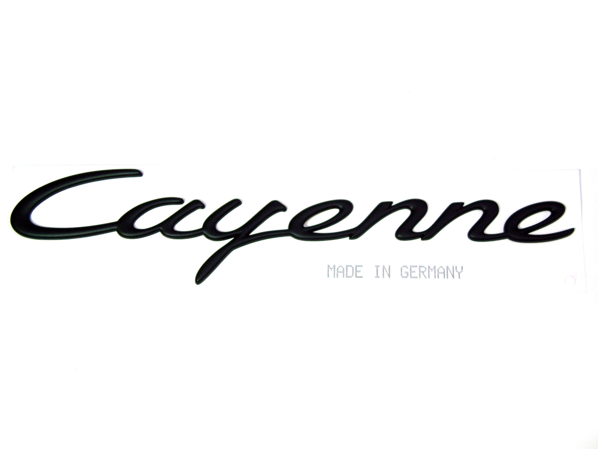 CAYENNE - Black Rear Badge - 9555592370003C | Design 911