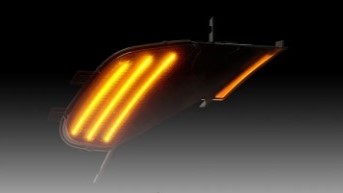 Side repeaters sequential LED with smoked lens. Porsche Cayenne 955 ...