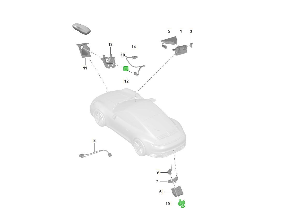 Porsche Rear Parking Sensors & Cameras | OEM Park Assist Systems ...