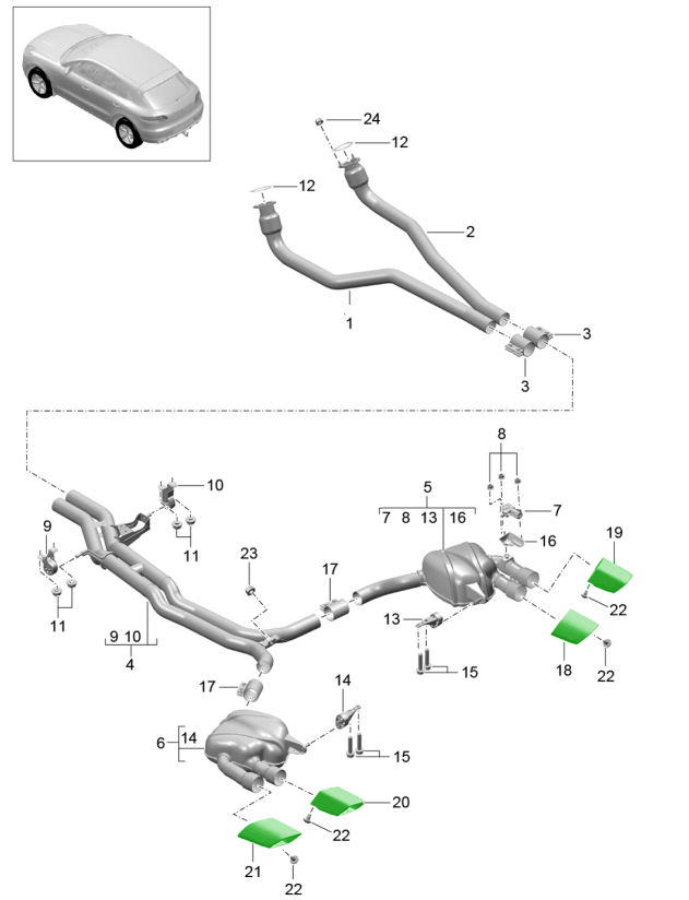 Porsche Exhaust Tailpipes | Performance, Sound & Precision Fit ...