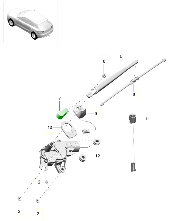 Rear Wiper Arms & Blades | Design 911