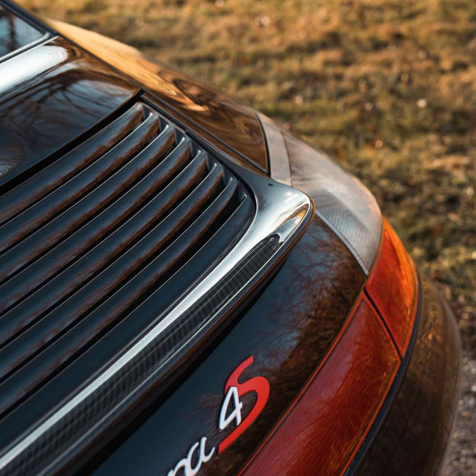 Rennline engine lid spoiler carbon fibre. Porsche 996 - E359-ABS ...