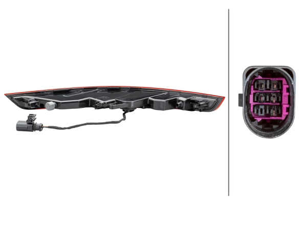 HELLA 2NR 011 501-161 and 2ZR 011 501-151 Porsche 95B945725L 95B945726L ...