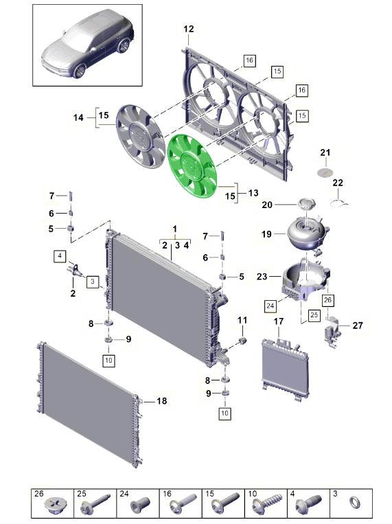 Porsche Water Coolant Radiators | High-Performance Cooling Parts ...
