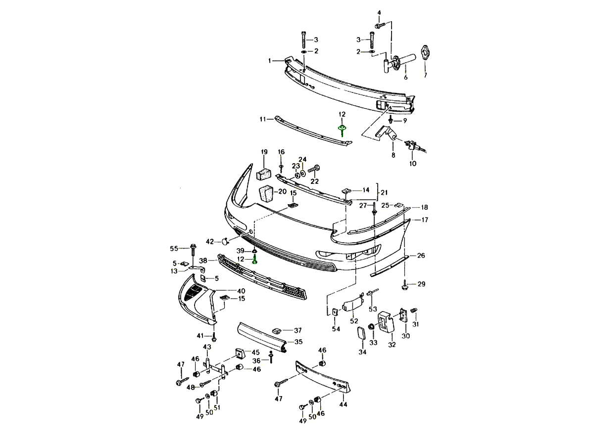 Bolt with washer 4.8 X 19 90014315907 - 90014315907 | Design 911