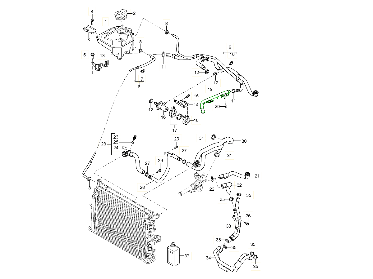Buy Porsche Cayenne 9PA1 (957) 2007-2010 Cayenne 3.6L 2007>> Water ...