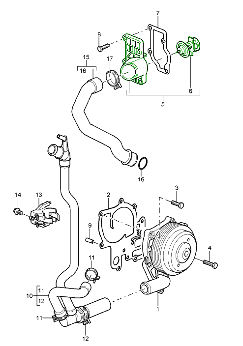 Porsche Thermostats & Temperature Sensors | Factory-Spec Cooling Parts ...
