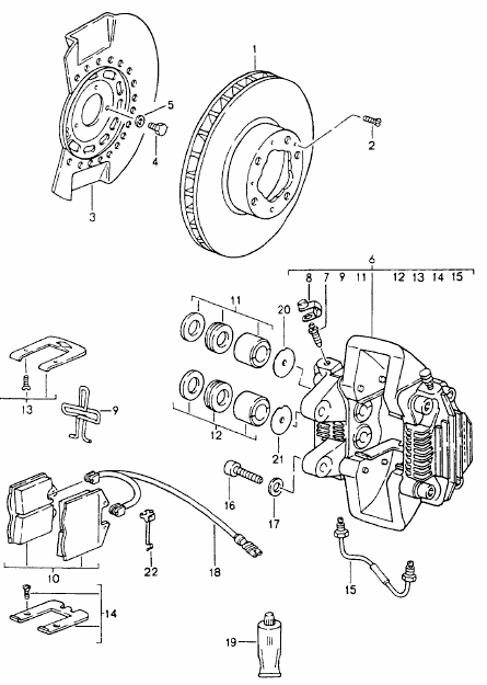 Porsche Brake Caliper Mounting Bolts N0101372, 90008307101 ...