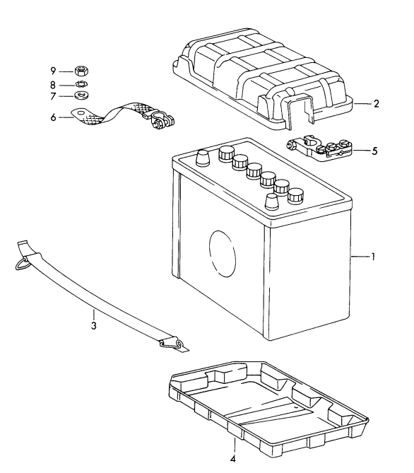 Porsche 911 Upper battery cover 90161112120 - 90161112120/1 | Design 911