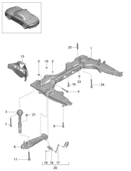 Porsche Boxster control Arm Front 99134105301 99134105303 - 99134105303 ...