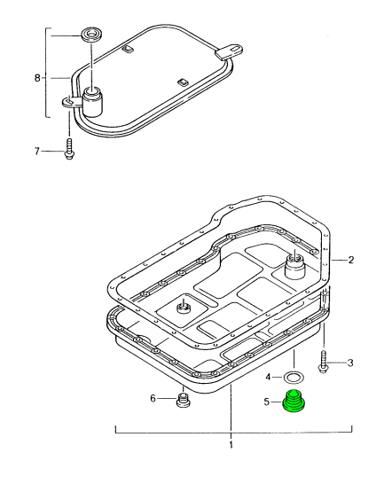 Tiptronic Gearbox Oil Drain Plug. Porsche 997 - 90021900701 | Design 911