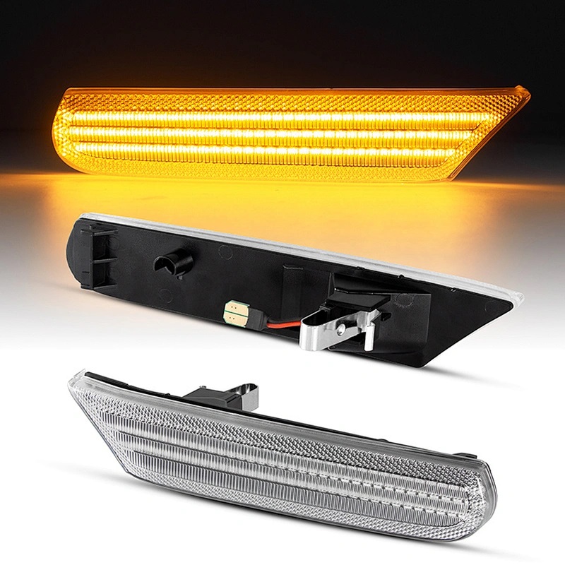 LED direction indicator lights sequential design Clear lens Porsche 996 ...