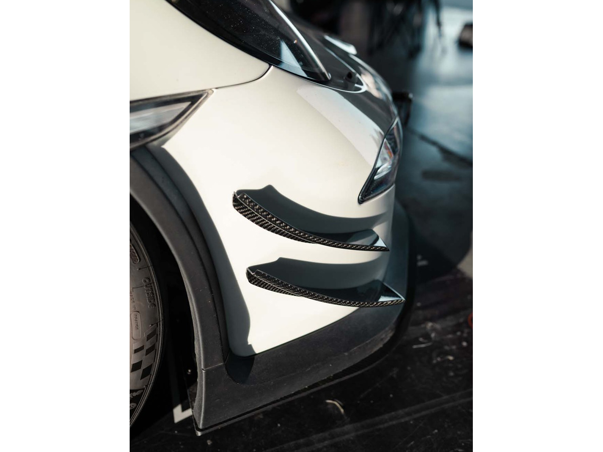 Carbon fibre front bumper dive plane kit for Porsche 991.1 GT3 / GT3 RS ...