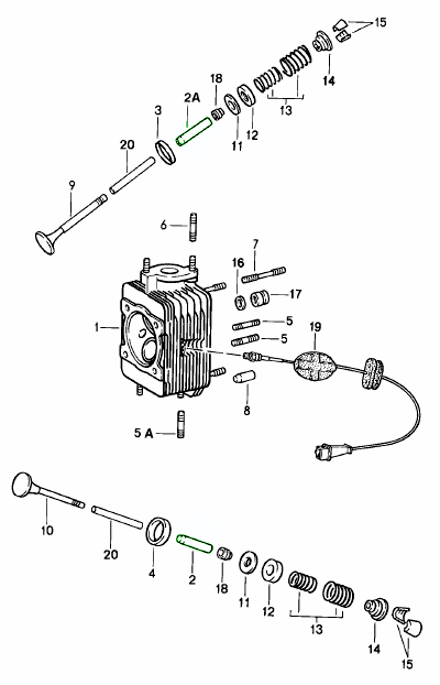 Valve guide exhaust / inlet standard size. Porsche 911 1965-89 OE Ref ...