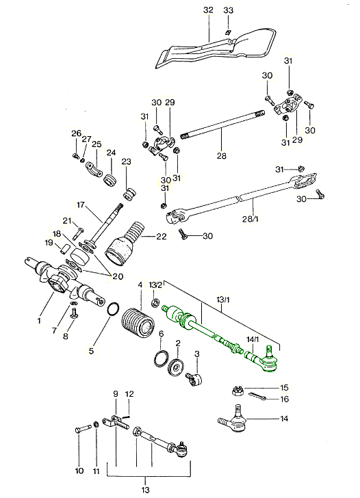 Porsche 911 930 Turbo Track rod 93034703101 - 93034703101/3 | Design 911