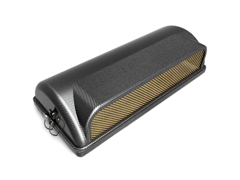 Matte Twill Real Carbon Fibre air filter covers with Brass mesh, Pair ...
