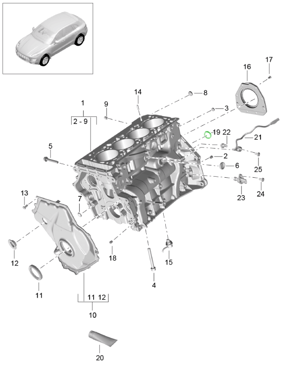 Porsche 95B Macan Shaft sealing ring 95810308510 - 95810308510 | Design 911