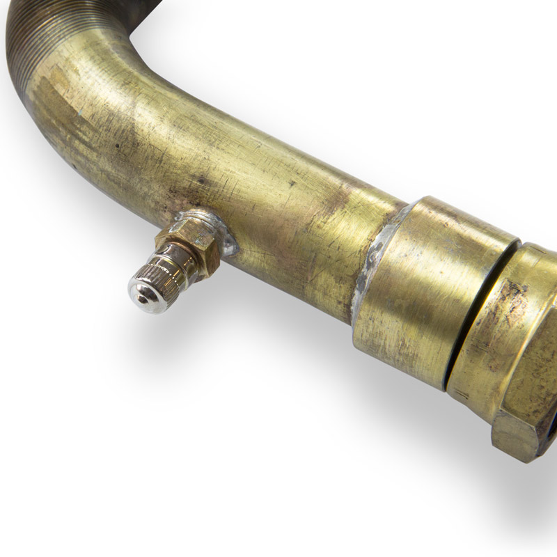 Finned brass solid oil lines feed and return. Porsche 911 - 93020704646 ...