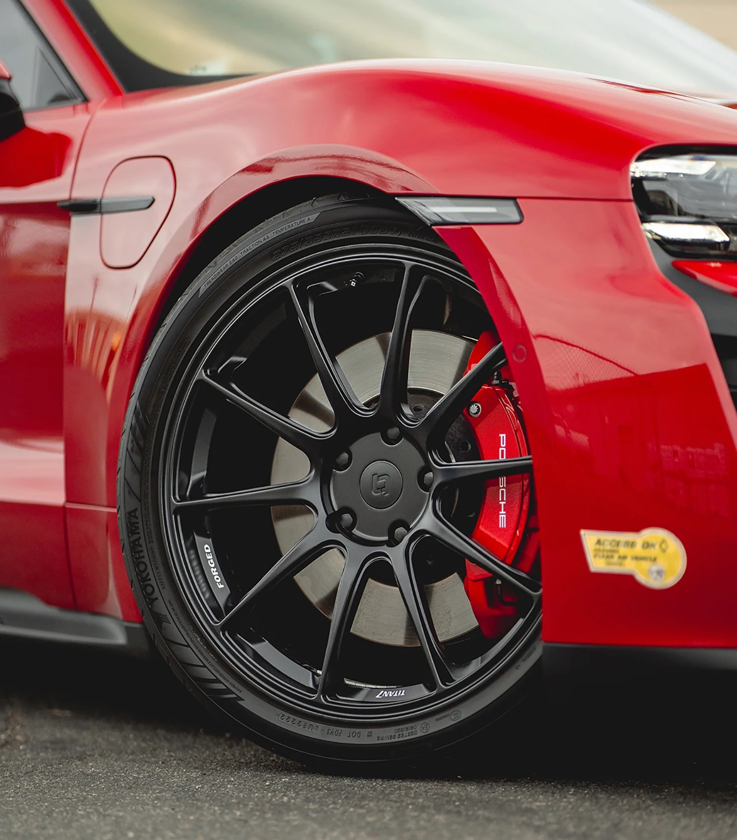 Titan 7 Forged T-R10 10 Spoke Alloy Wheel Rear 11.5 x 21. Porsche 9J1 ...