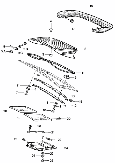 Porsche 911 Spoiler Rubber 9115120910001C - 9115120910101C | Design 911