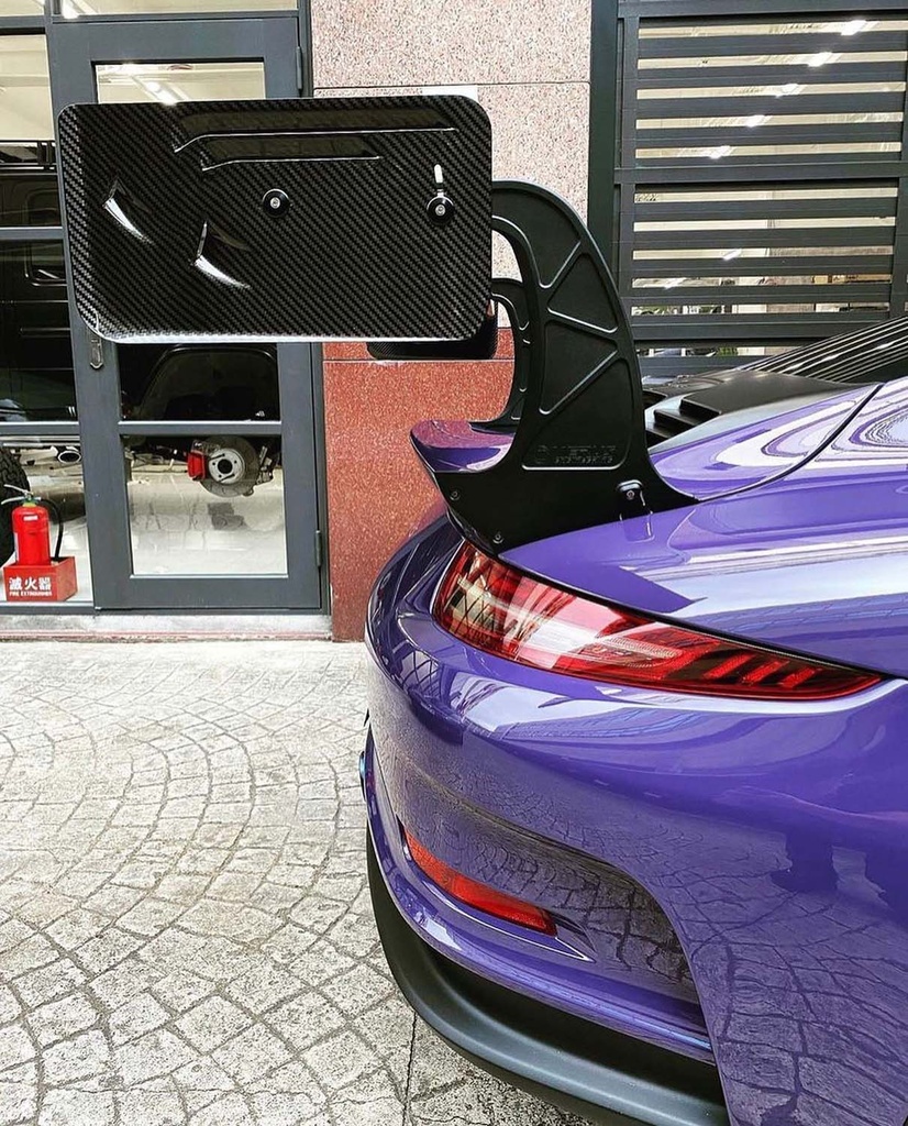 Swan neck rear spoiler kit, carbon fibre. Porsche 991 GT3 RS / GT2 RS ...