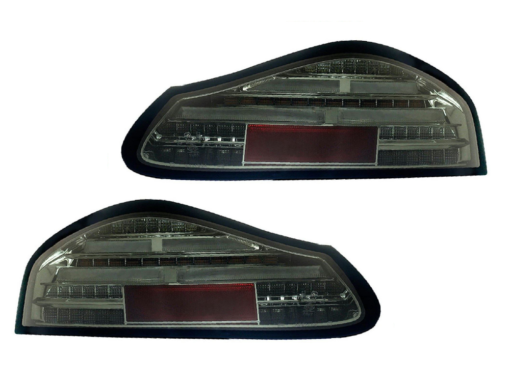 LED Indicator Unit Rear, Black outline with Smoke lens. Porsche 986 ...