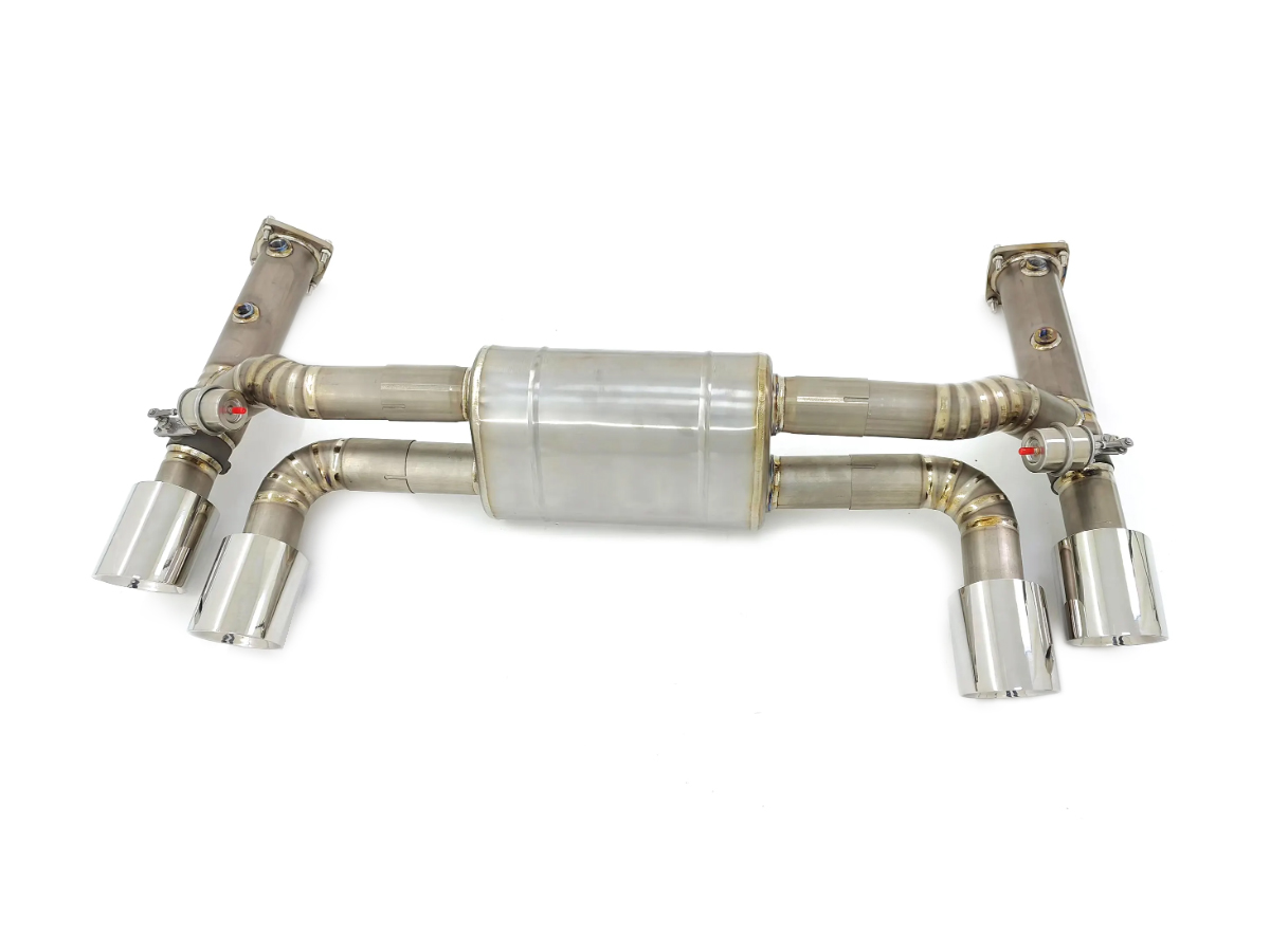 Exhaust Muffler / Sport Switchable Race Exhaust System in Titanium ...