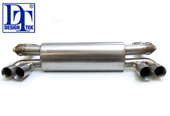 Exhaust Muffler / Silencer Titanium DesignTek for Porsche 996 Turbo ...