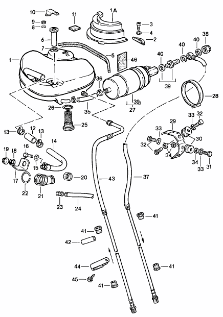 Porsche 911 fuel tank Gasket Porsche 91120109500 - 91120109500 | Design 911