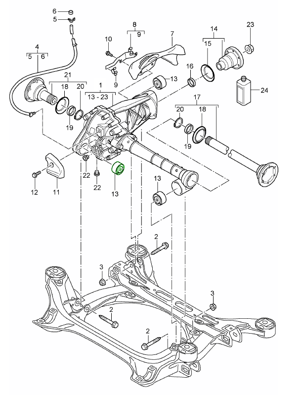Buy Porsche Cayenne 9PA1 (957) 2007-2010 957 Cayenne 3.6L 2007-10 ...