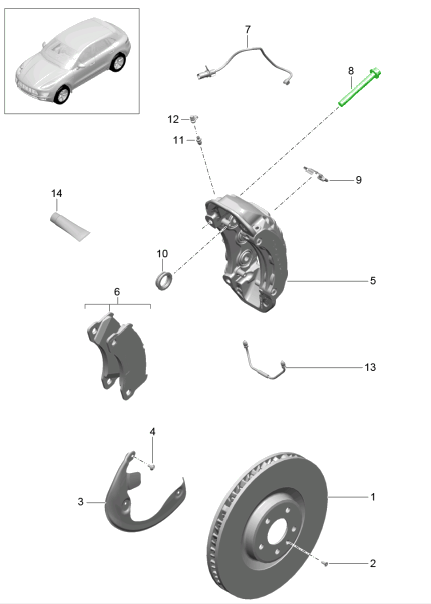 Porsche Caliper Bolts & Disc Screws | Design911 High-Strength Brake ...