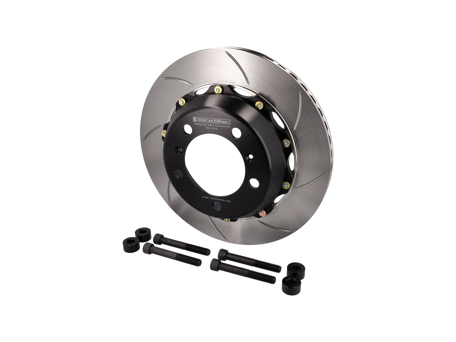 Brake Disc / Rotor Slotted 2-pc REAR 981 Boxster S / 981 Cayman S - A2 ...