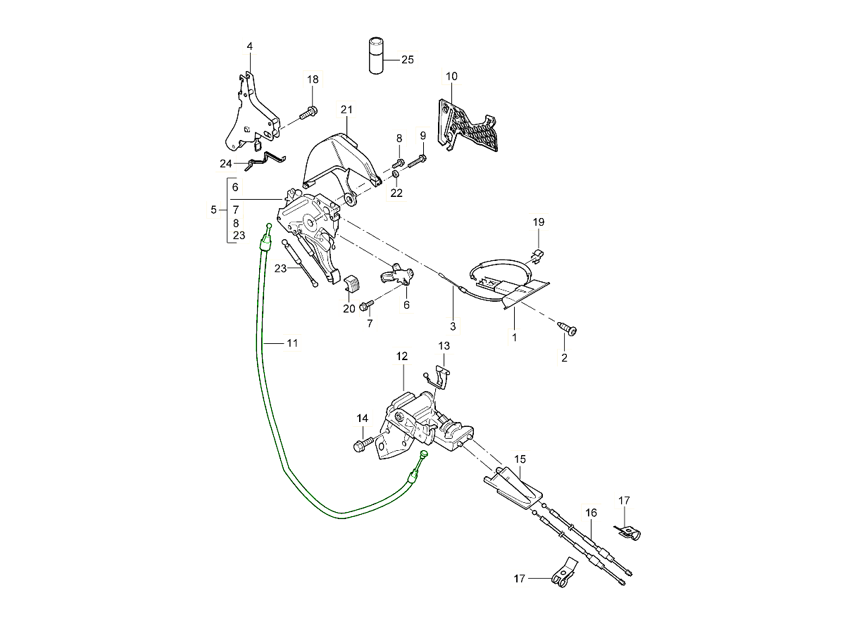 Porsche Handbrake Cables | Design911 Precision Replacement Parts for ...