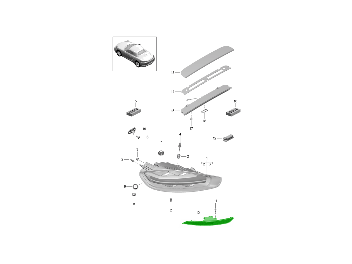 982945703N/982945704N Rear Fog Light - Right-Hand Drive (RHD) Models ...