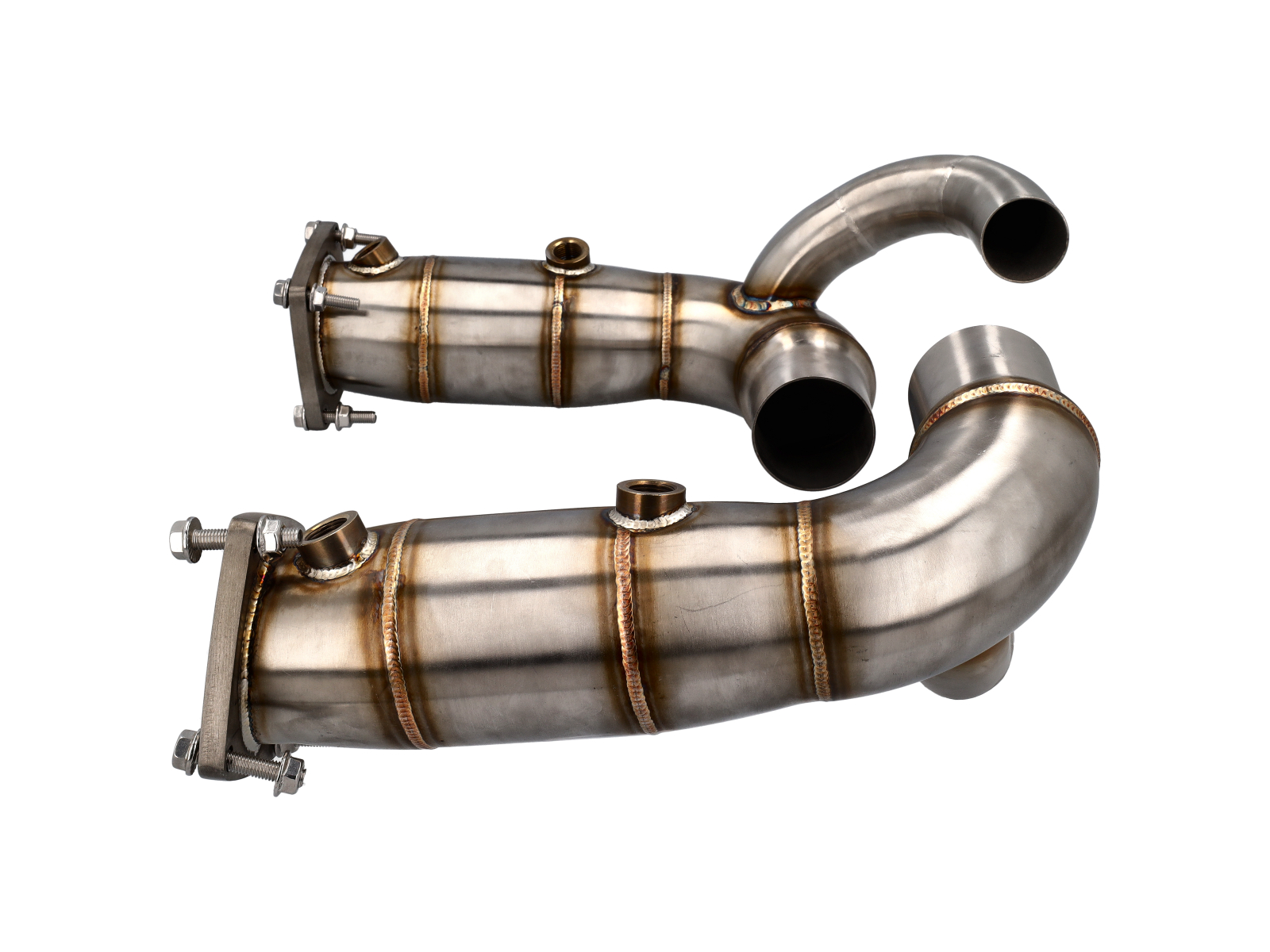 Exhaust cat bypass pipes Porsche 991.2 with petrol particulate filter ...