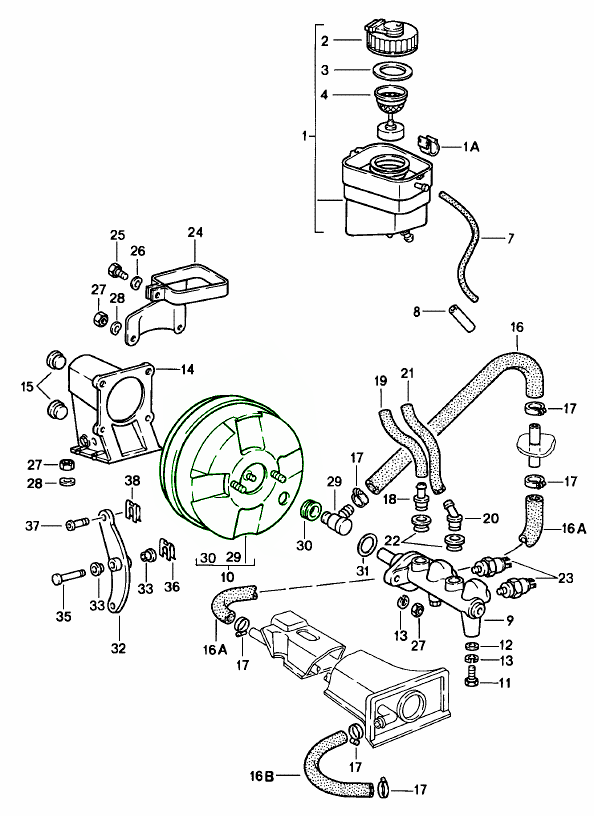 Porsche 930 Turbo Brake vacuum booster 93035502702 - 93035502702 ...