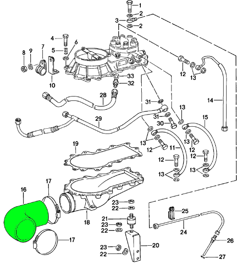 Porsche 911 Air Box Rubber 93011013702 - 93011013702 | Design 911