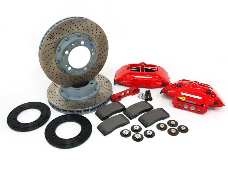 Brake Caliper & Disc "Big Reds" Front Upgrade Kit for Porsche 911 69-73 ...