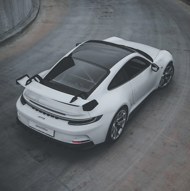 Rear wing end plates carbon fibre. Porsche 992 GT3 - 9GT827867/1 ...