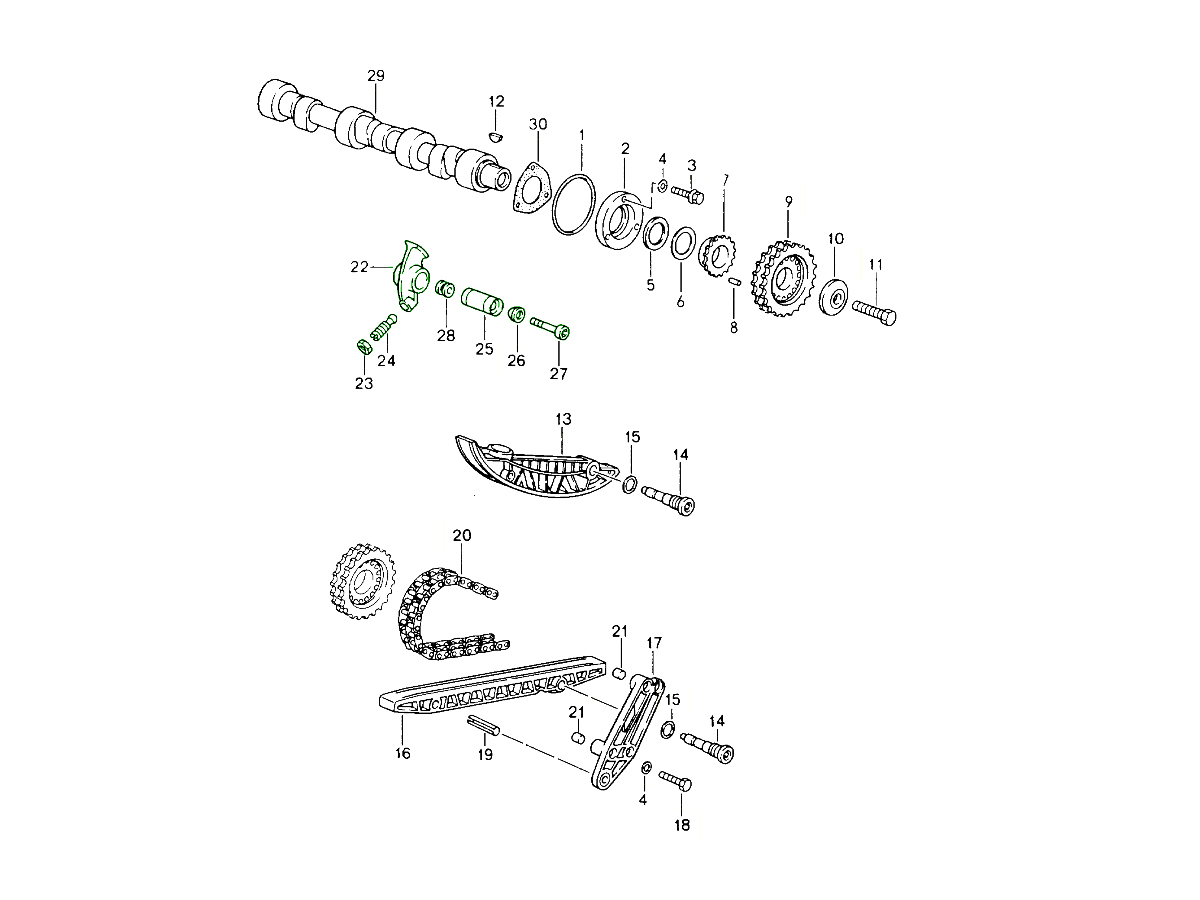 Rocker arm set. Porsche 911 / 964 / 914-6 93010504305 - ROCKERARMKIT911 ...